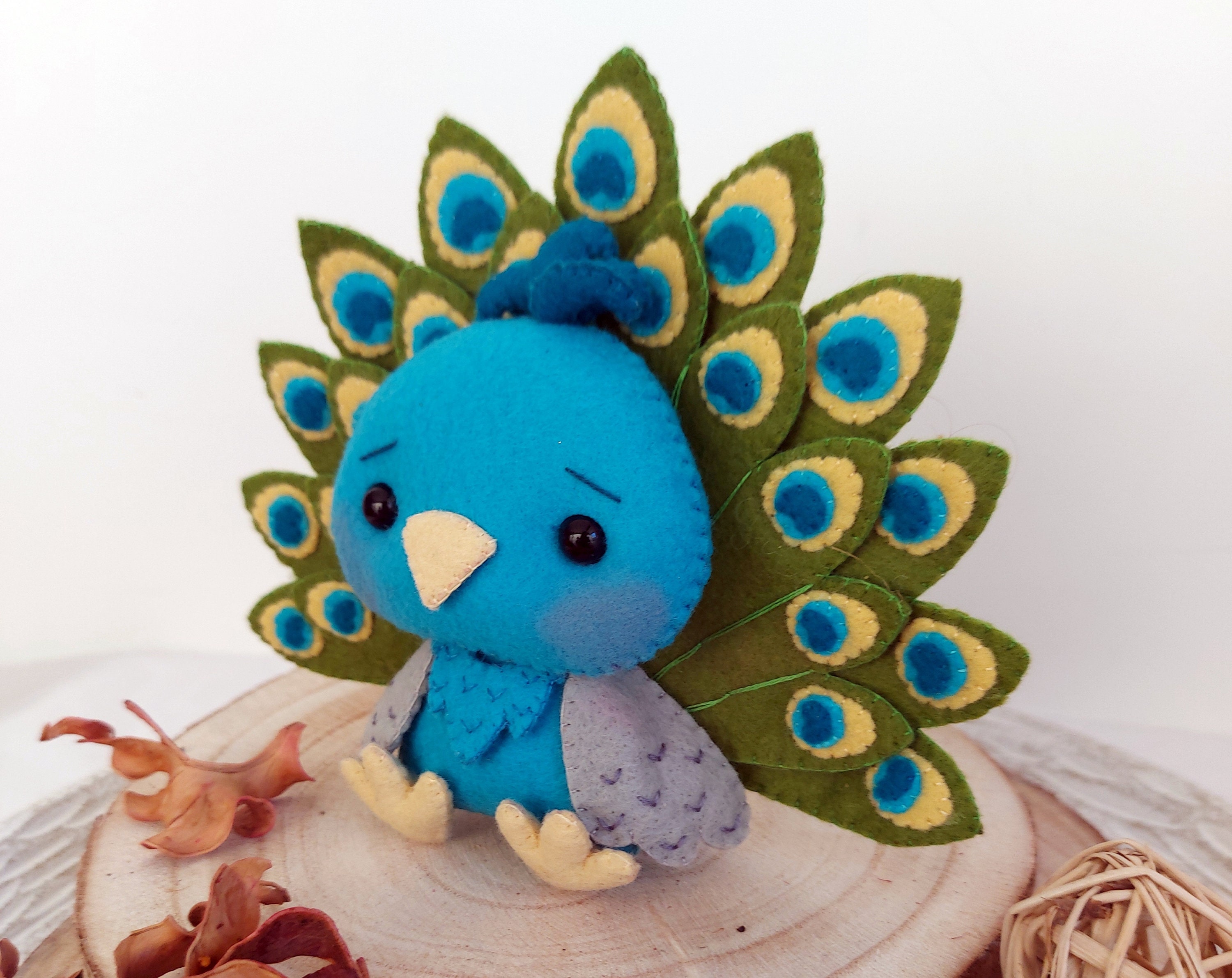 Felt Peacock PDF Pattern pdf Sewing Pattern, Woodland Animals, Digital ...
