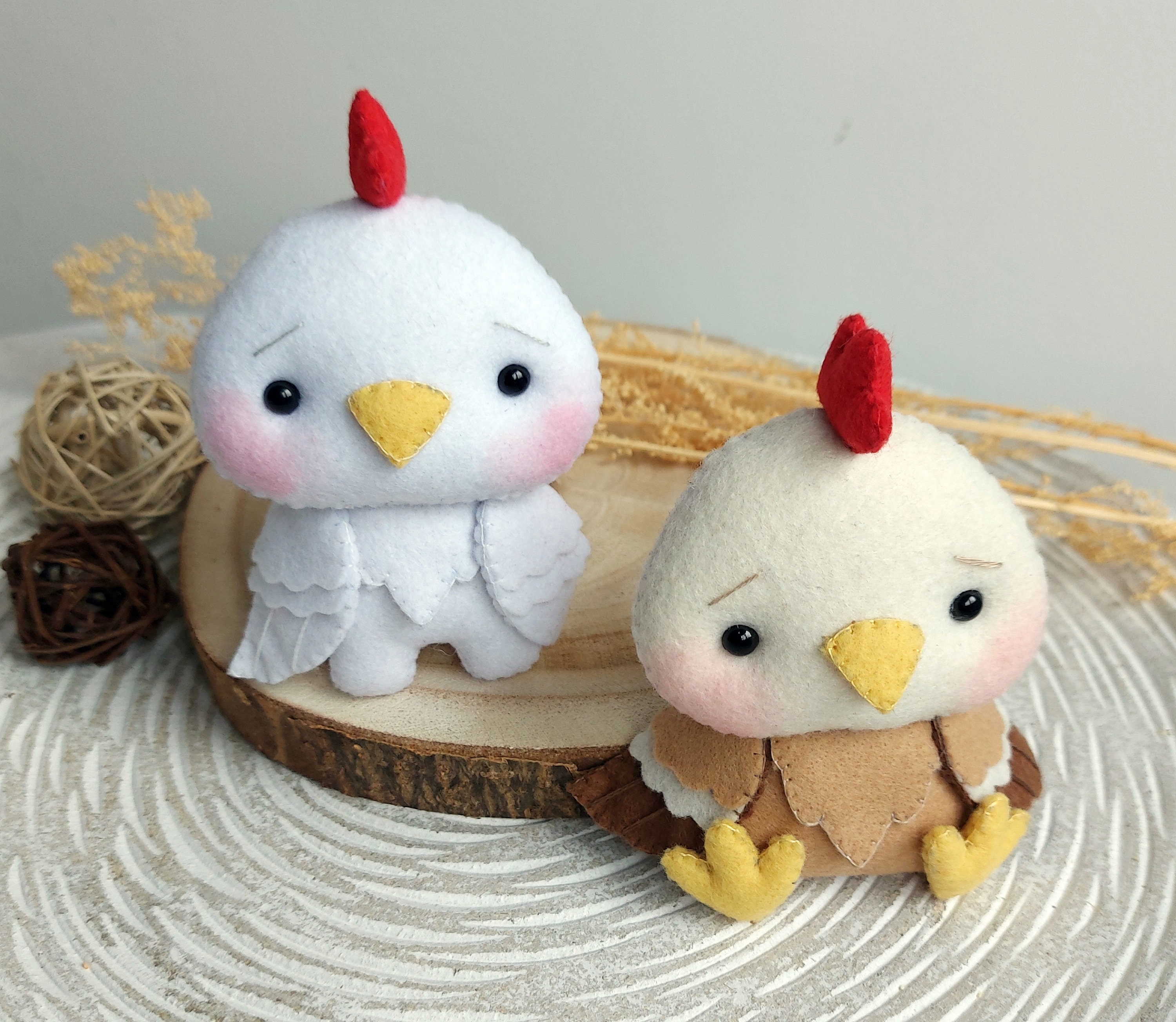 Felt Hens PDF Pattern pdf Sewing Pattern, Woodland Animals, Digital ...