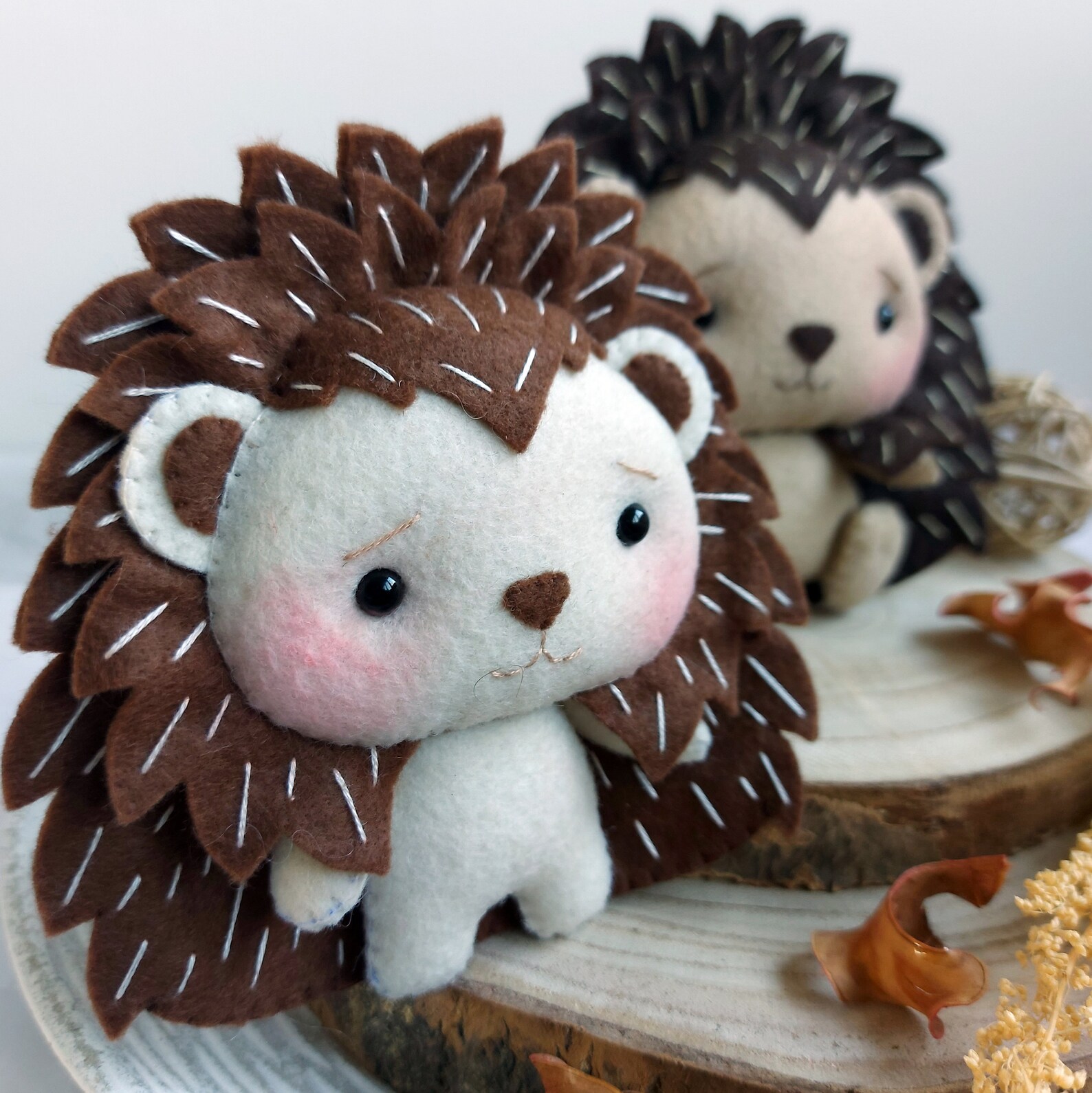 Felt Hedgehogs PDF Pattern pdf sewing pattern, woodland animals, digital downloads pattern ...