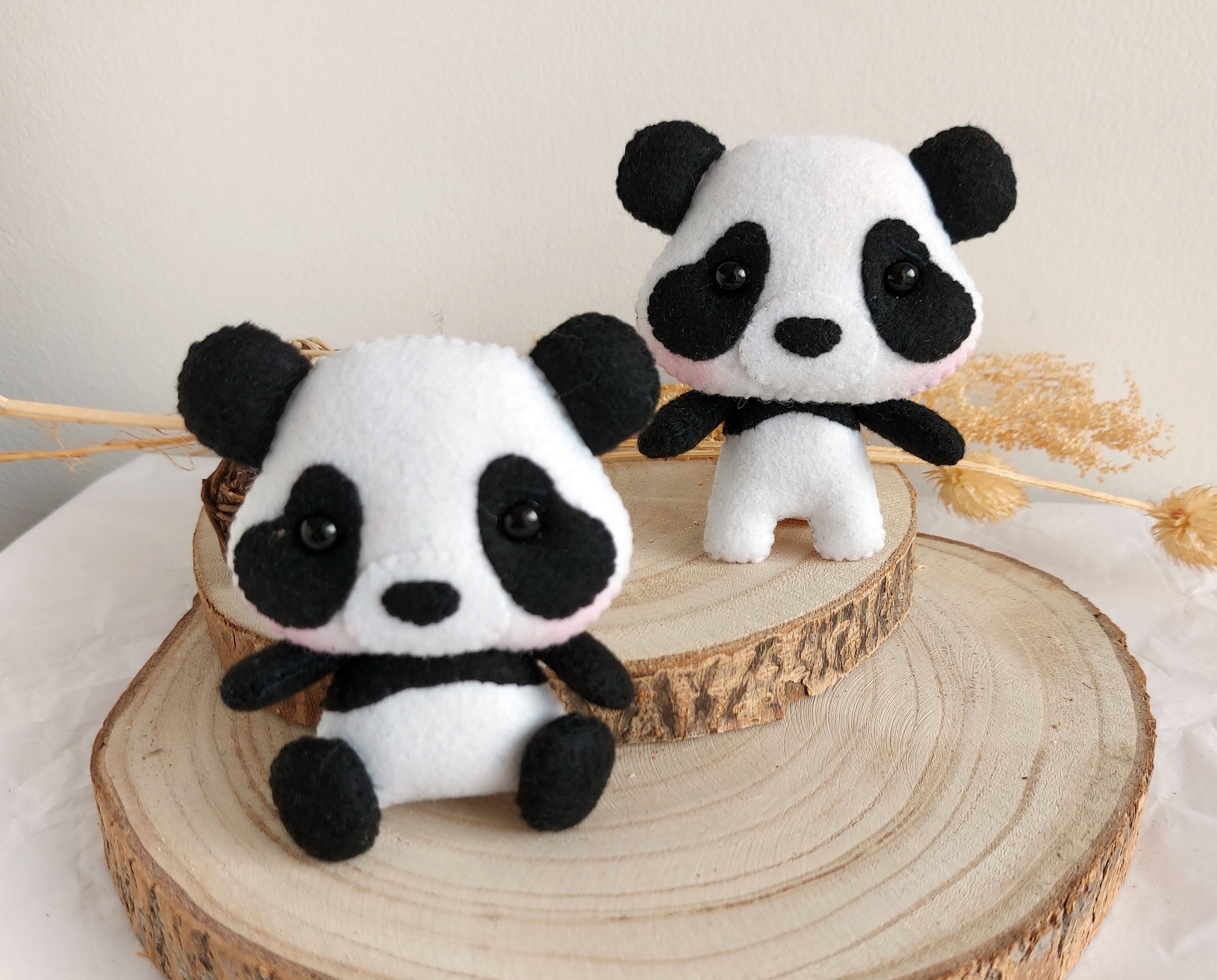 Felt Pandas PDF Pattern pdf Sewing Pattern, Woodland Animals, Digital ...
