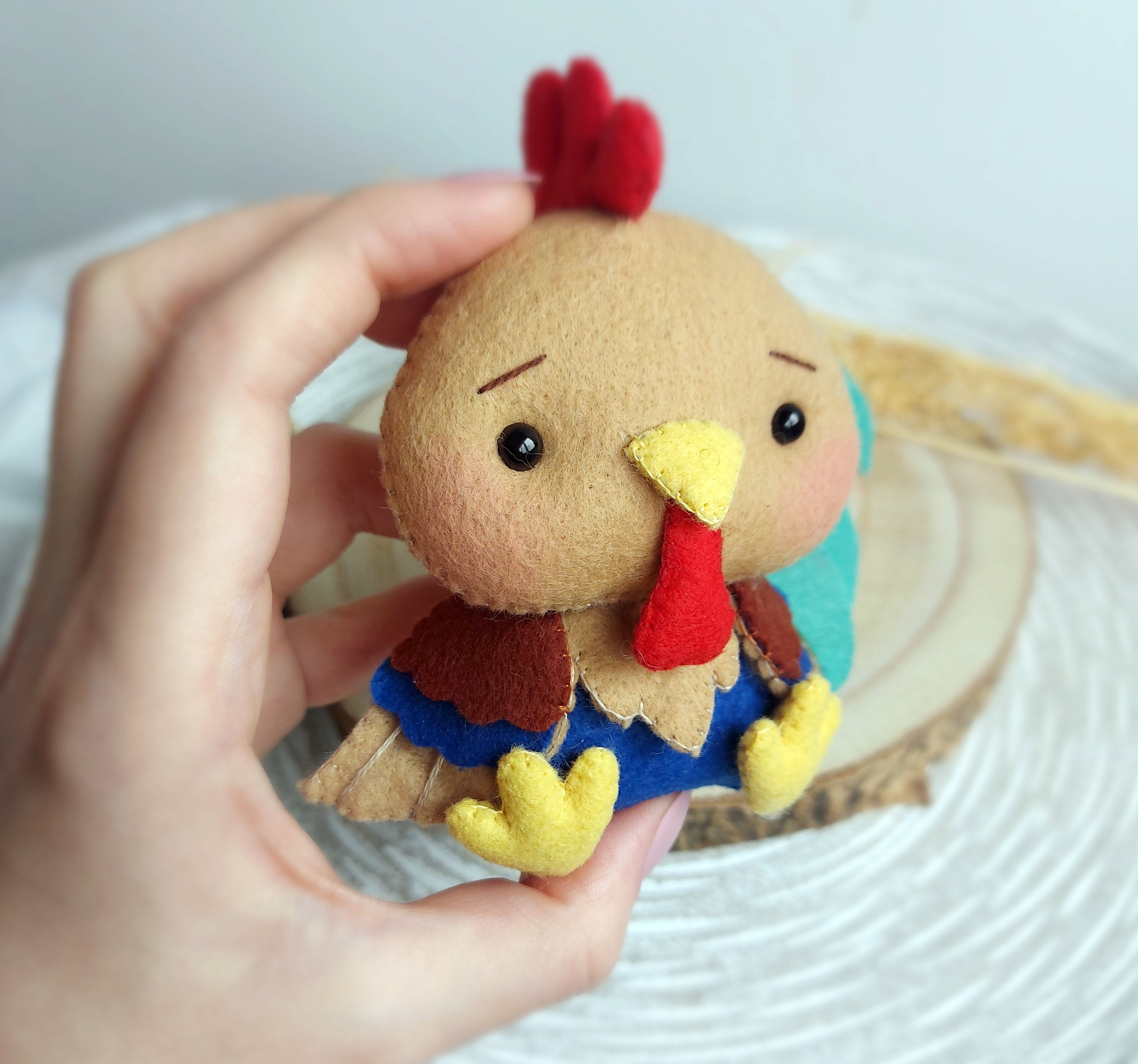 Felt Roosters PDF Pattern pdf Sewing Pattern, Woodland Animals, Digital ...