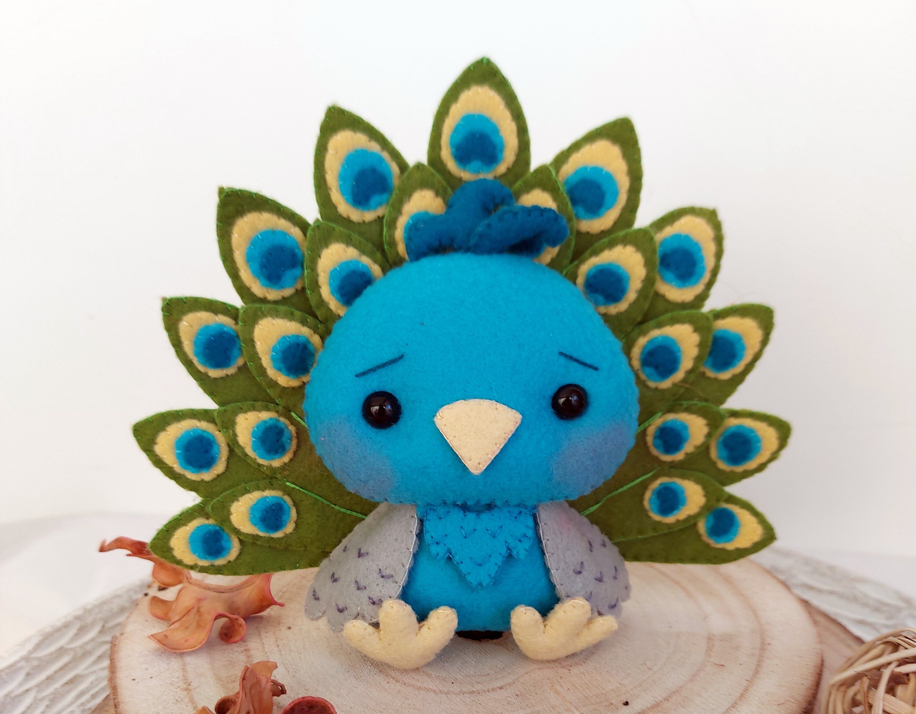 Felt Peacock PDF Pattern pdf Sewing Pattern, Woodland Animals, Digital ...