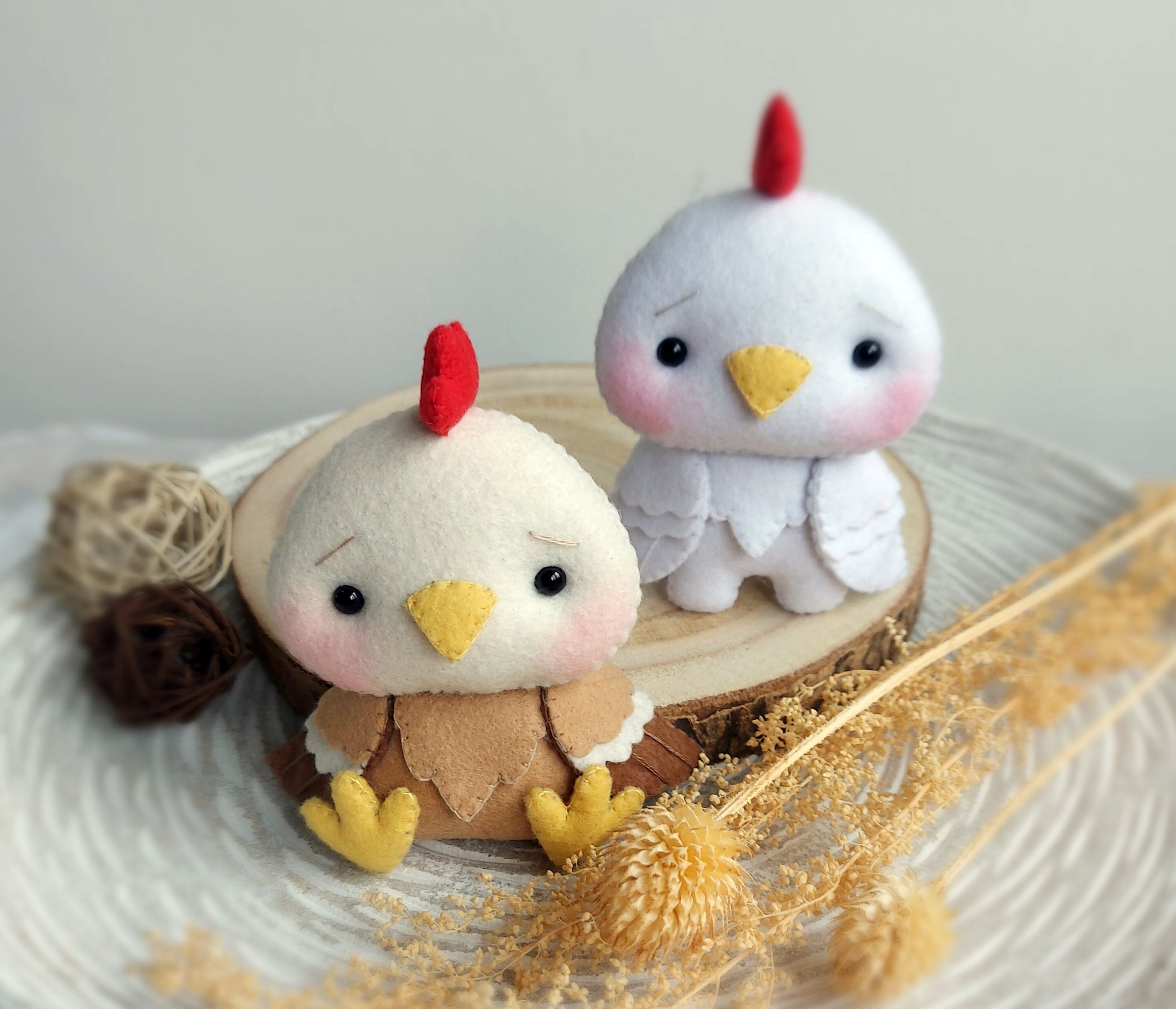 Felt Hens PDF Pattern pdf Sewing Pattern, Woodland Animals, Digital ...