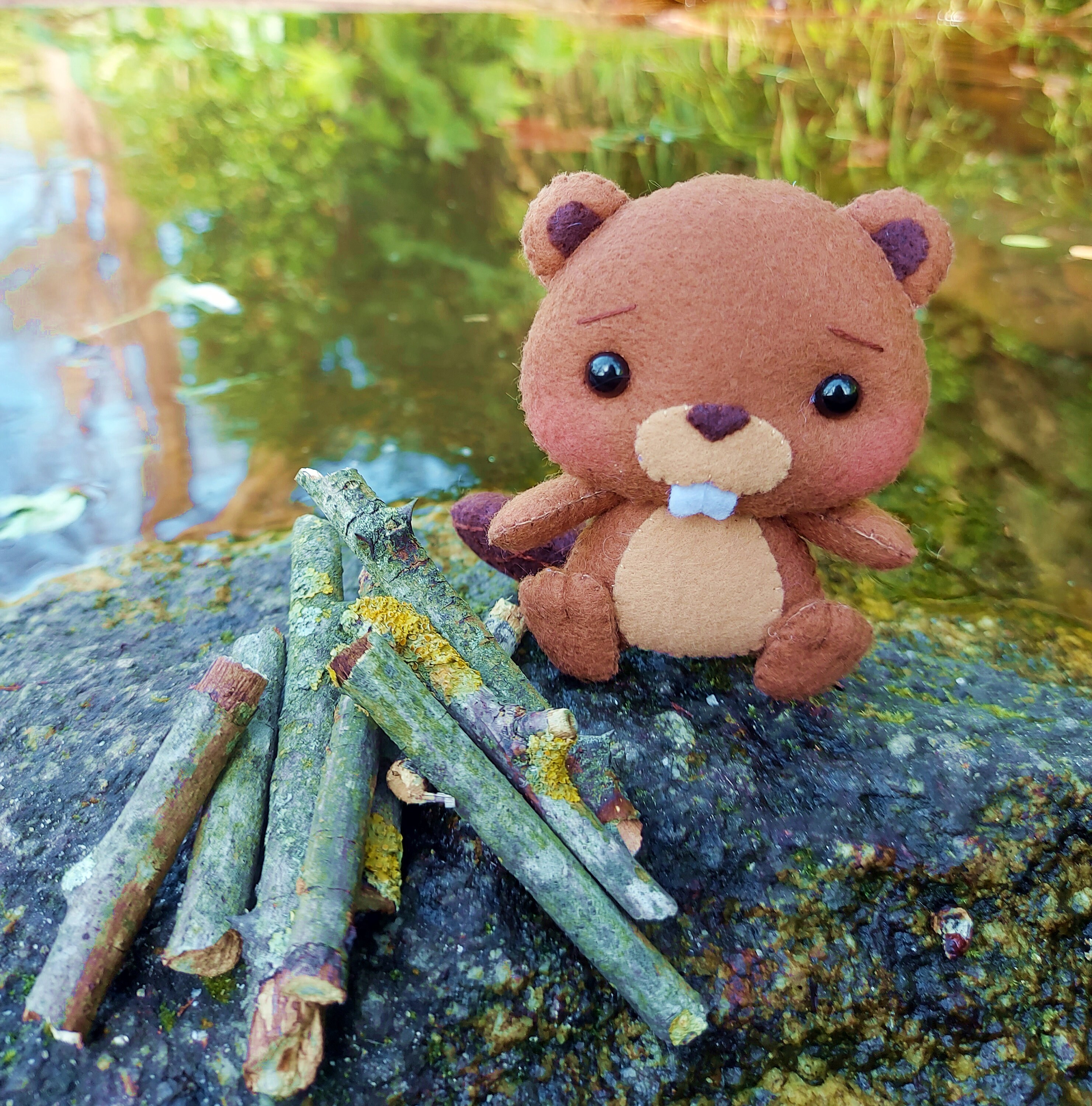 Felt Beavers PDF Pattern pdf sewing pattern, woodland animals, digital ...