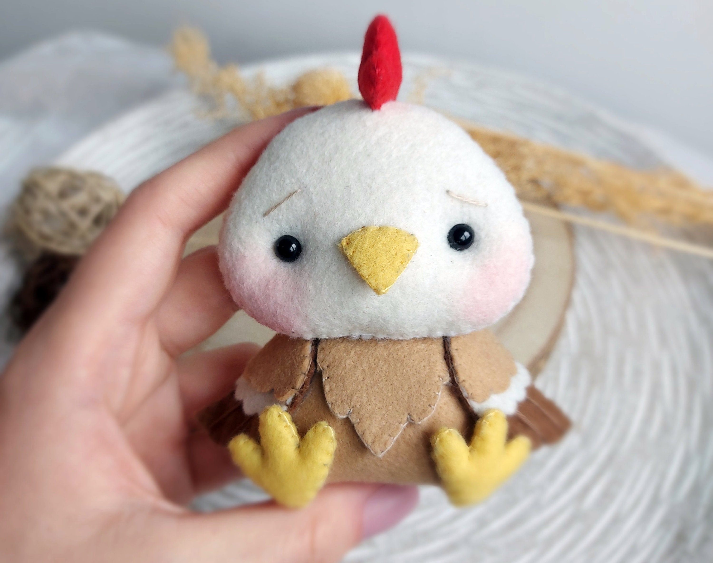 Felt Hens PDF Pattern pdf Sewing Pattern, Woodland Animals, Digital ...