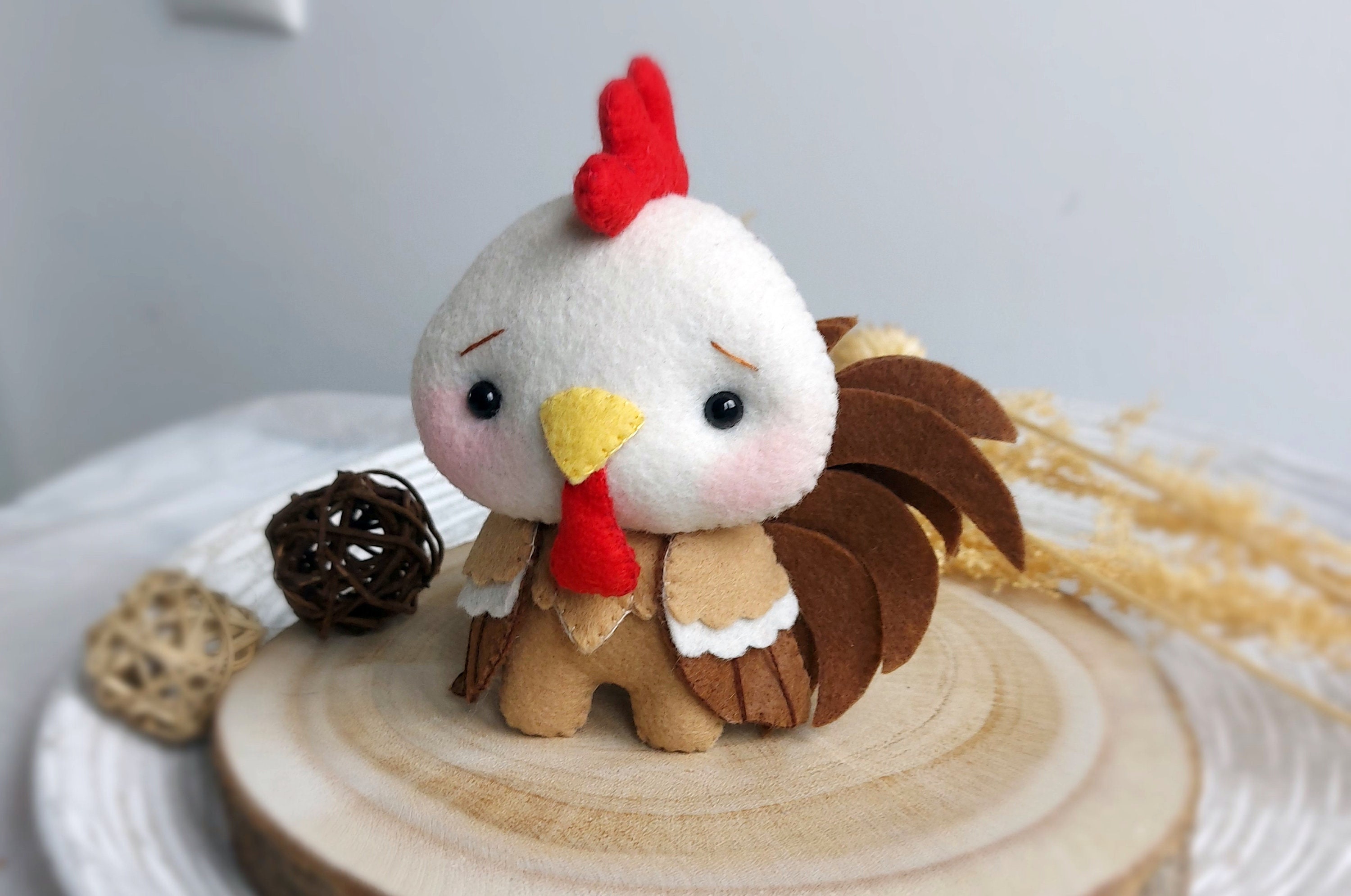Felt Roosters PDF Pattern pdf Sewing Pattern, Woodland Animals, Digital ...