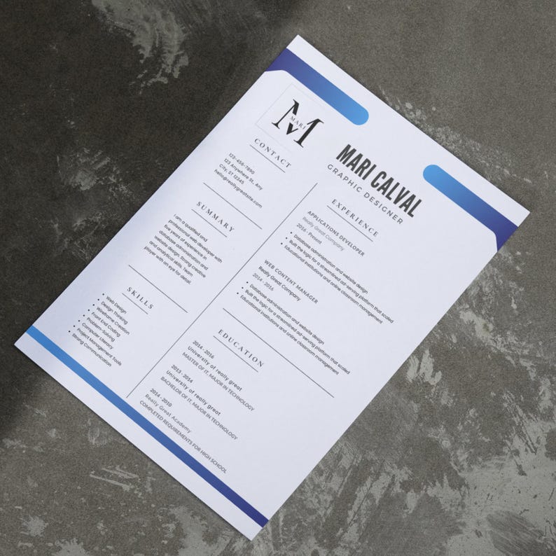 Editable and Customizable Curriculum Vitae Template | Professional CV ...