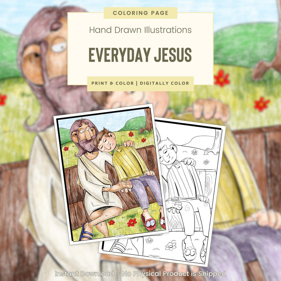 Grieving Jesus, Printable Coloring Pages, Christian Coloring Pages ...