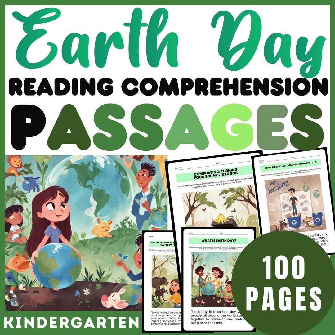 Earth Day Reading Comprehension Passages With Questions for ...