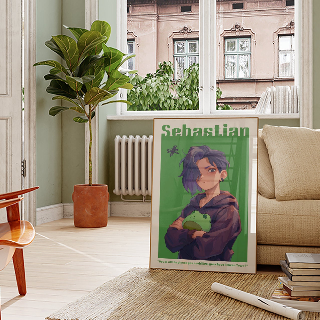 Sebastian Stardew Valley Poster | Stardew Fanart | Video Game Inspired ...