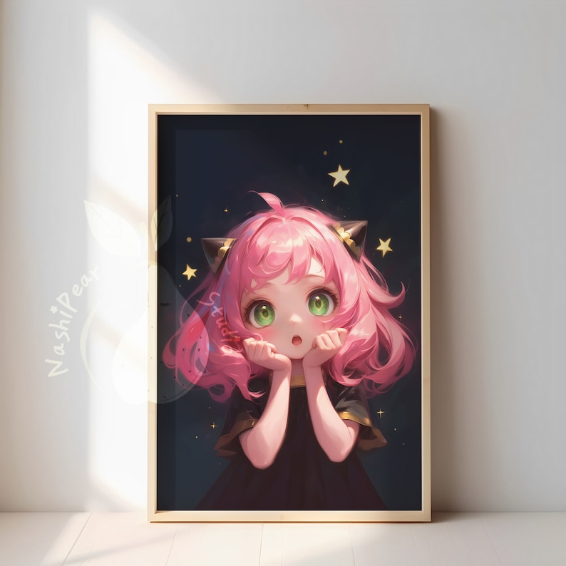 Anya & Bond | Anya Fanart Illustration | Spy Anime Aesthetic Poster Set ...