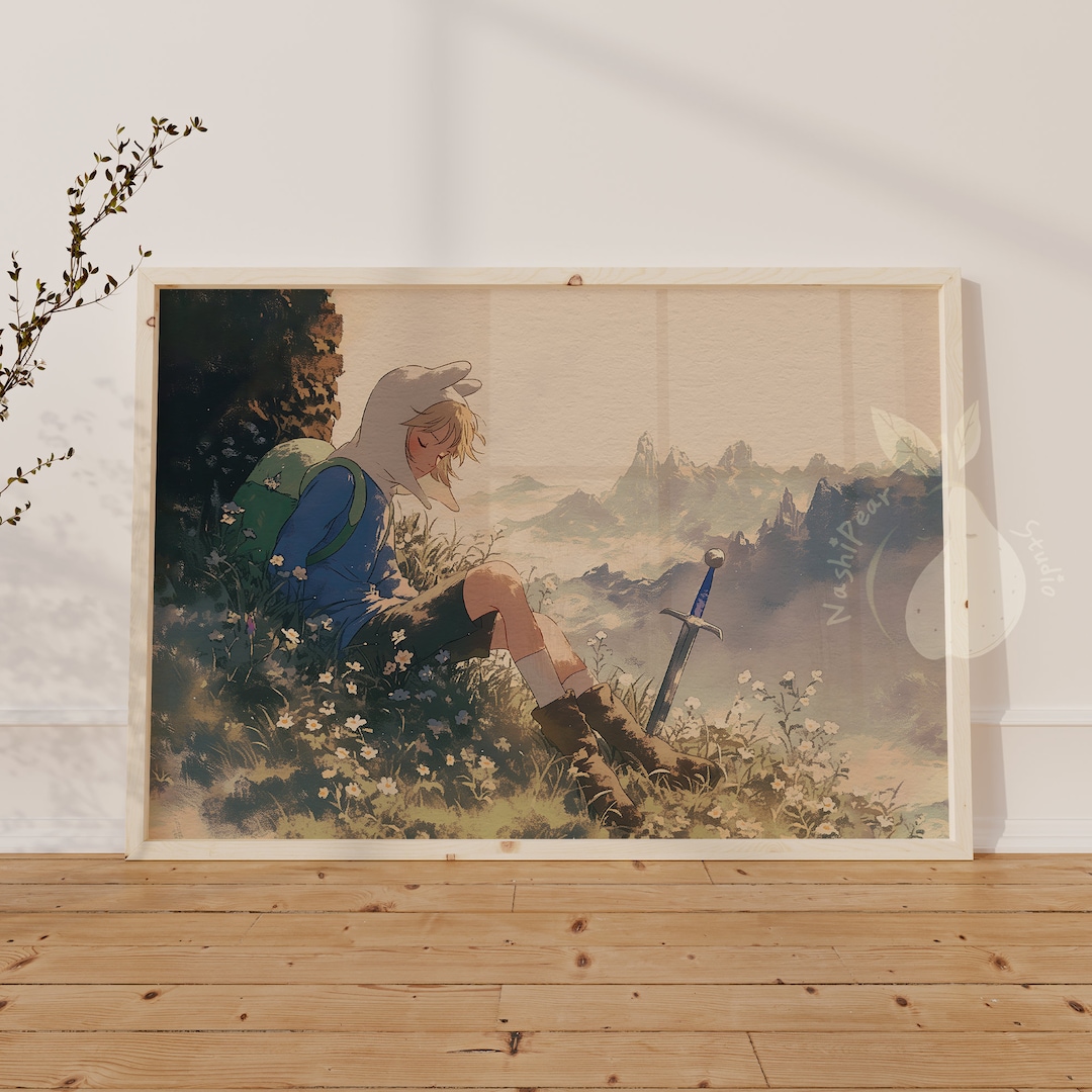 Finn | Adventure Cartoon Inspired Wall Art | Premium Textured ...