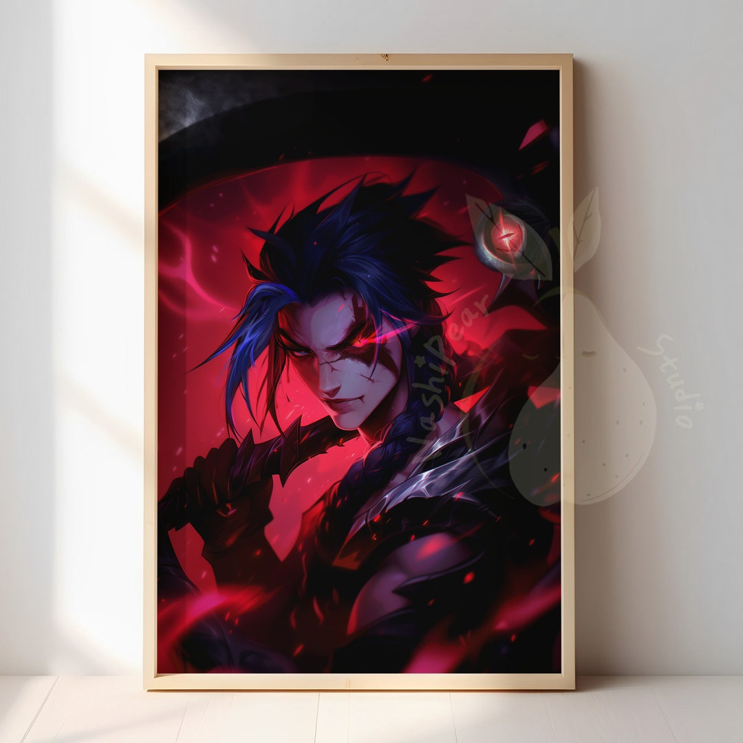 Kayn Fanart Poster Art Print | League Video Game Poster | LOL Inspired ...