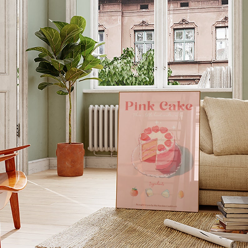 Pink Cake Stardew Valley Poster | Stardew Fanart | Video Game Inspired ...