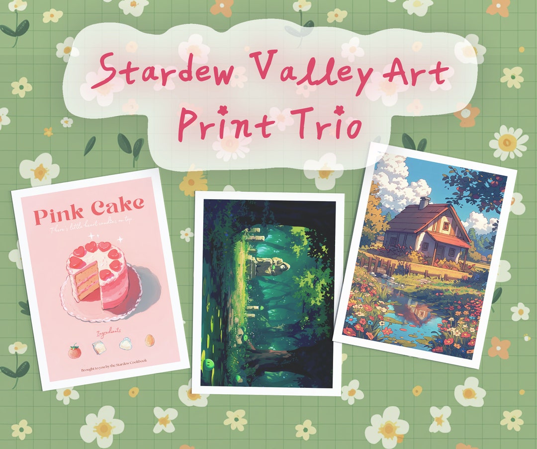 Stardew Valley Art Print Trio Bundle | A5 Poster Set for Indie Game ...