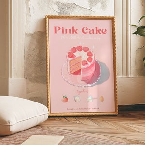 Pink Cake Stardew Valley Poster | Stardew Fanart | Video Game Inspired ...