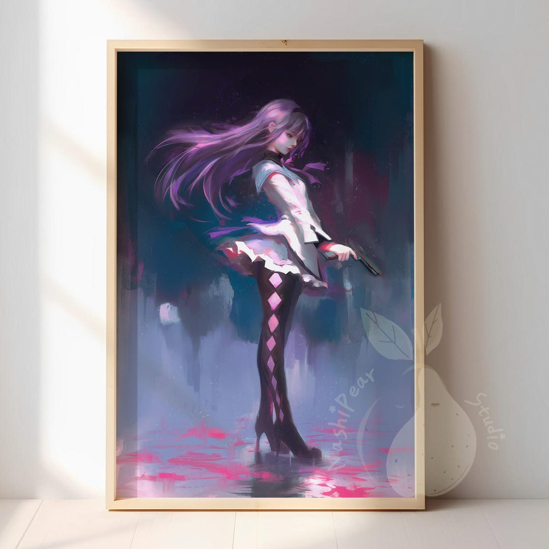 Homura Akemi | Madoka | Magical Girl Anime Illustration | Dark Manga ...