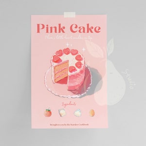 Pink Cake Stardew Valley Poster | Stardew Fanart | Video Game Inspired ...