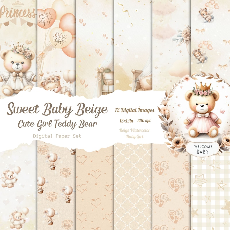 Baby Digital Paper - Etsy