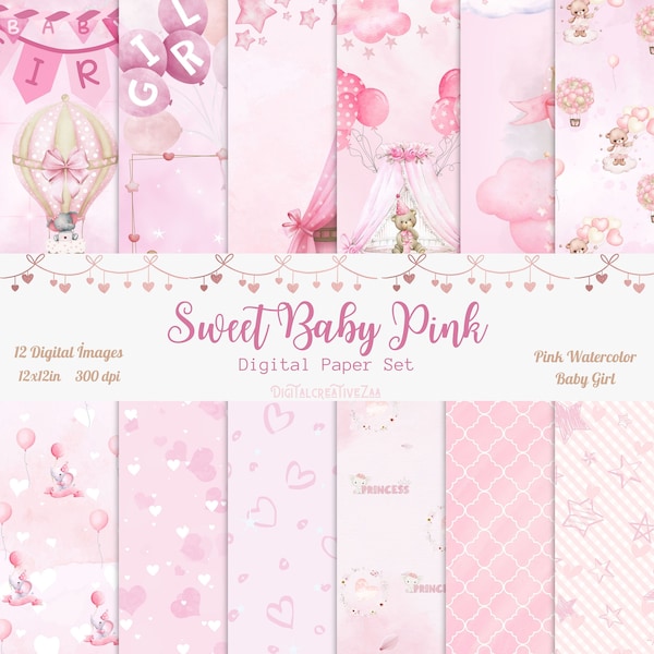 Baby Digital Paper - Etsy