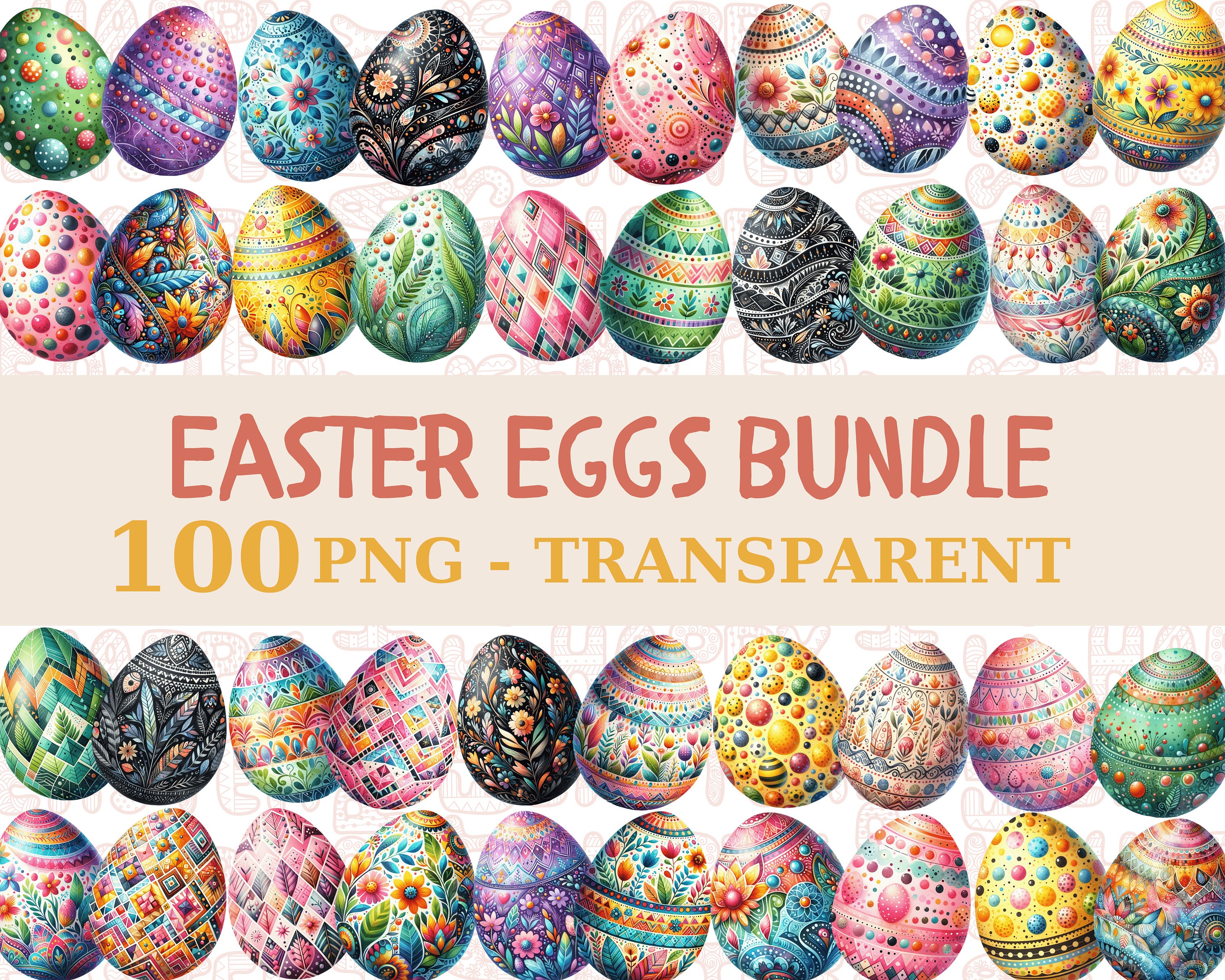Watercolor Easter Eggs, Easter Clipart, Easter Eggs Png, Easter Egg ...