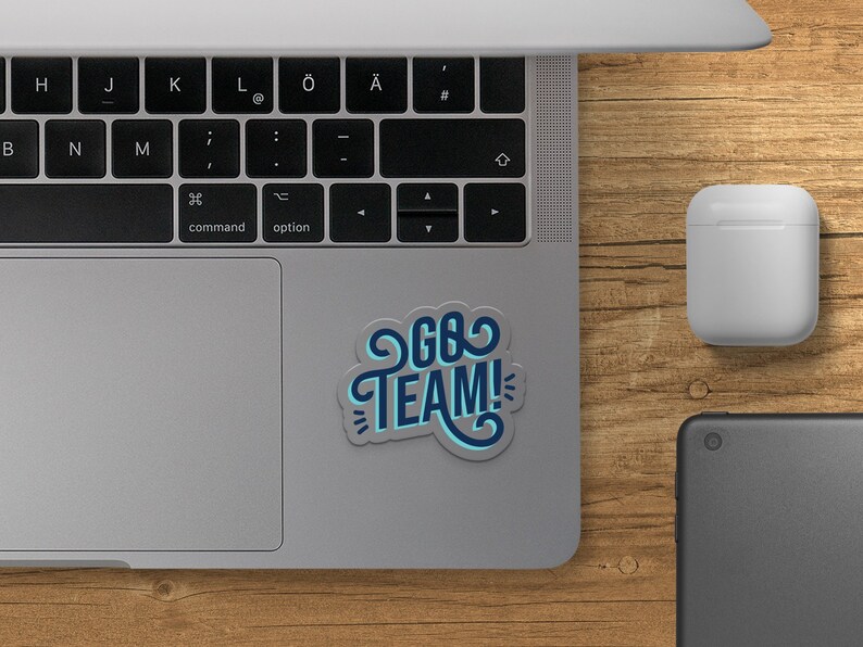 Motivational Team Spirit Sticker Go Team Sticker Cheerleading Sticker ...