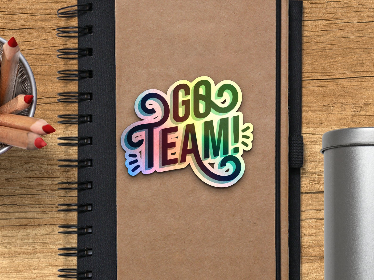 Motivational Team Spirit Sticker Go Team Sticker Cheerleading Sticker ...