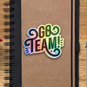 Motivational Team Spirit Sticker Go Team Sticker Cheerleading Sticker ...