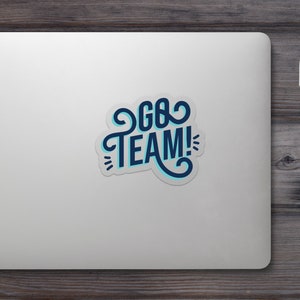 Motivational Team Spirit Sticker Go Team Sticker Cheerleading Sticker ...