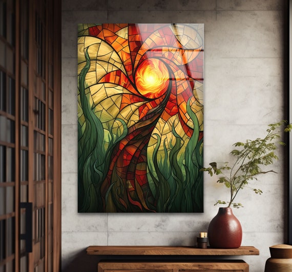 Colored glass decor store
