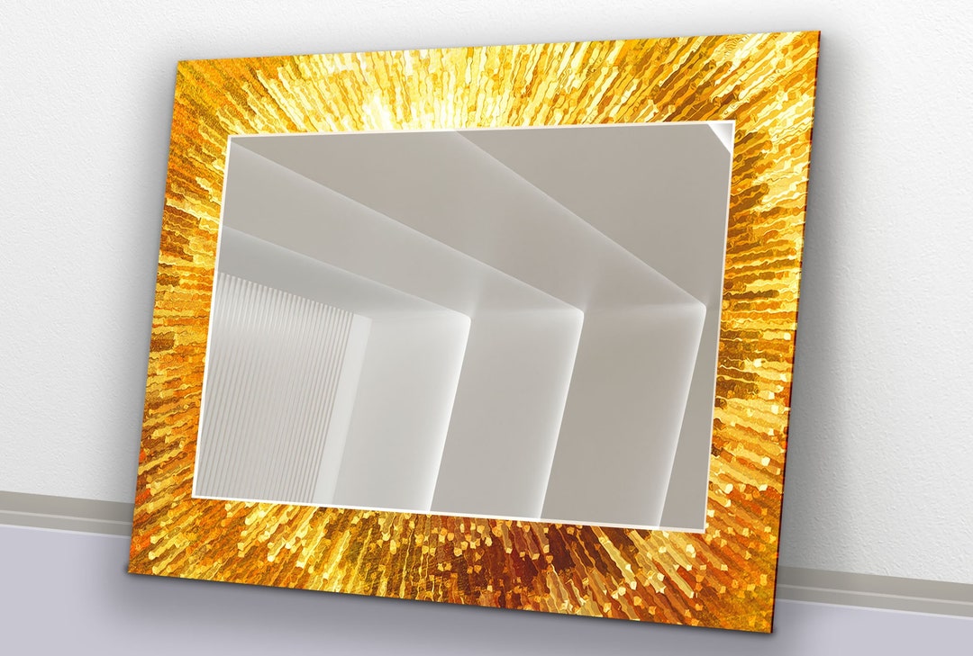LED Lighted Bathroom Mirror-handmade Decorative Mirror-illuminated ...