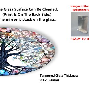 Tree of Life Stained Glass Wall Art: Tempered Glass Print - Etsy