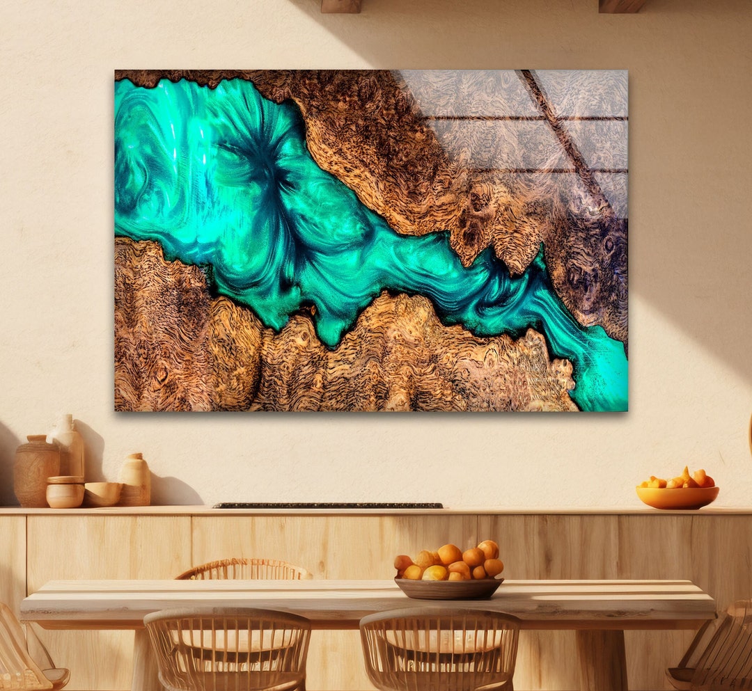 Tempered Glass Wall Art,resin Epoxy Wall Art,wall Decor,glass Printing ...