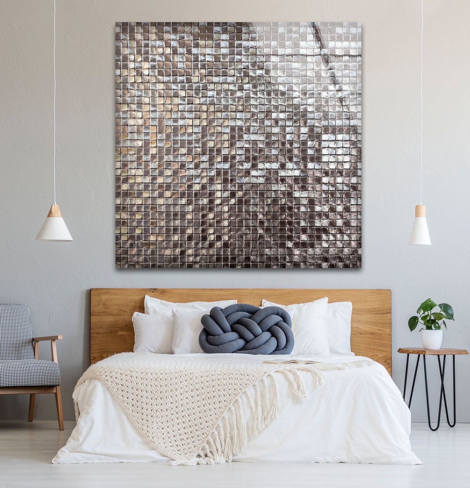 Sparkle Tile Tempered Glass Wall Art: Alcohol Ink Print - Etsy