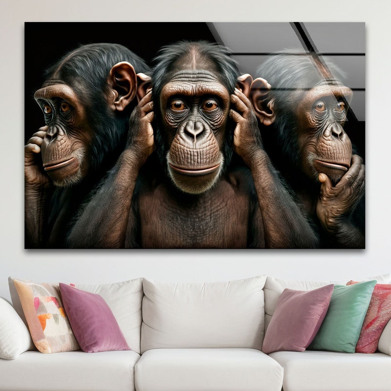 Monkey Wall Art - Etsy