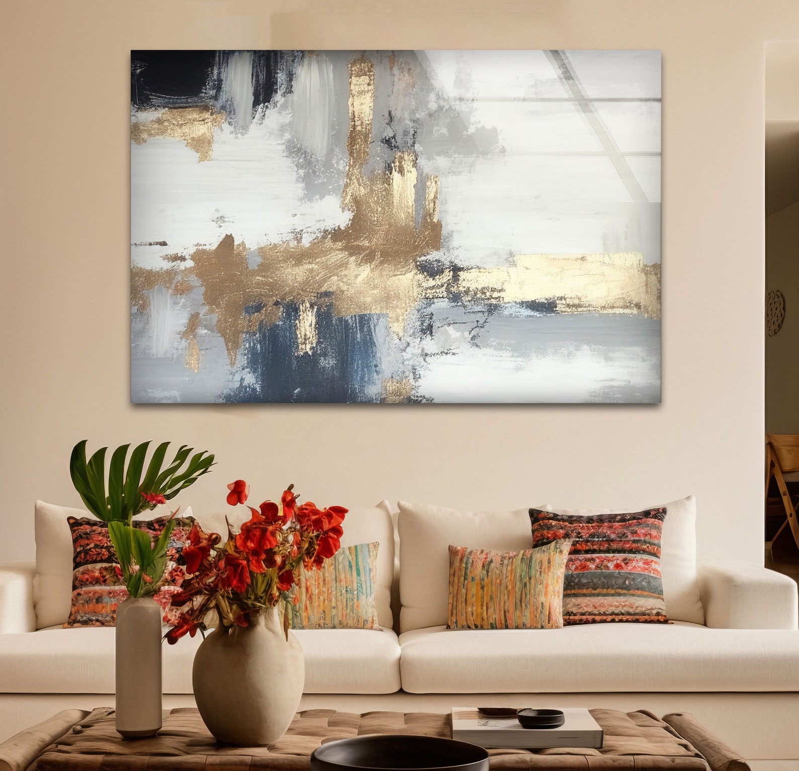 Tempered Glass Wall Art-abstract Wall Art-wall Decor-glass Printing Art ...