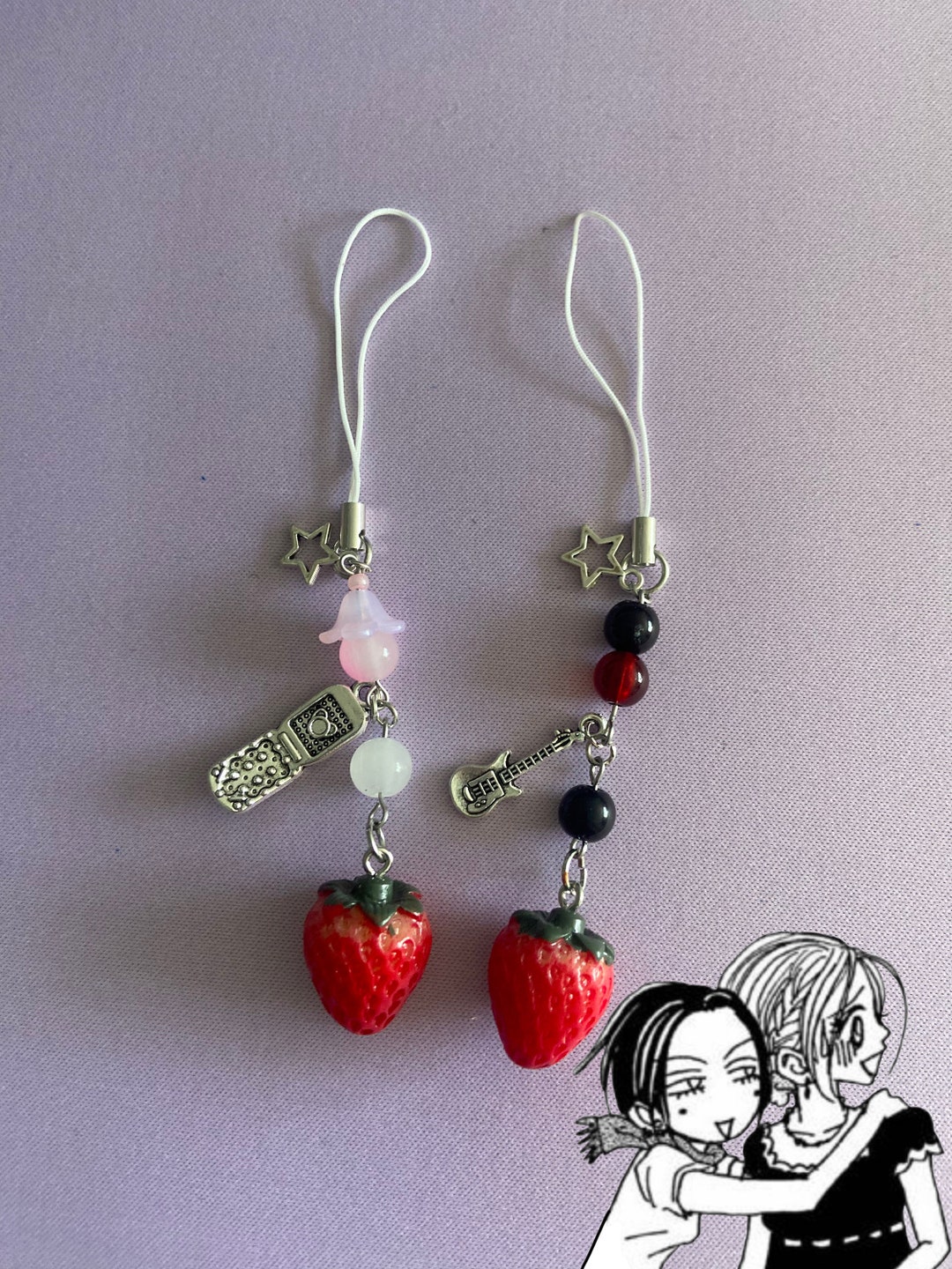 NANA Matching Hachi and Nana Phone Charms - Etsy New Zealand