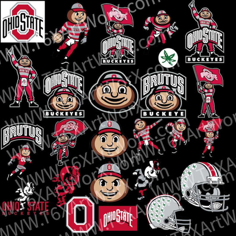 Ohio State Logo Pack, 38 Ohio State Buckeyes Logos and Mascots PNG ...