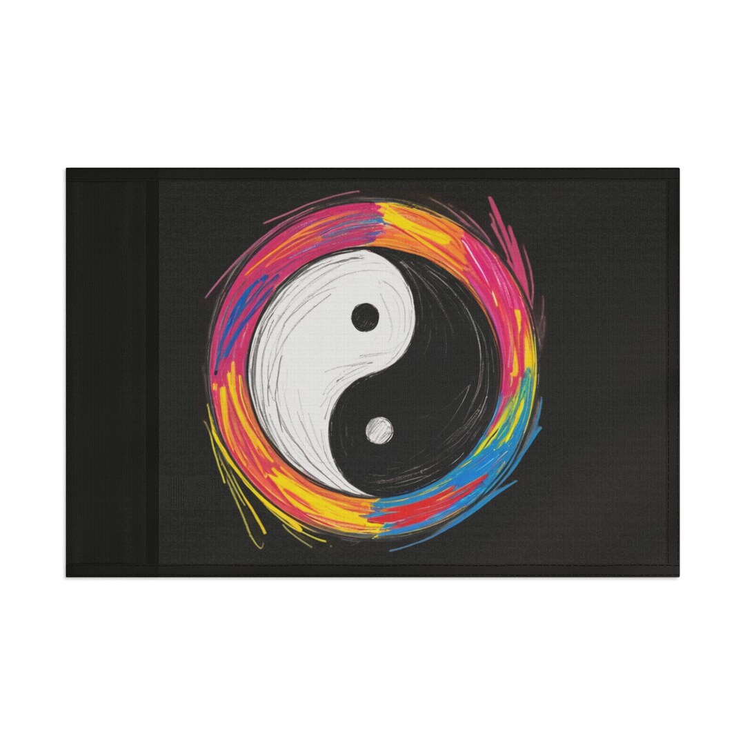 Colorful Rainbow Yin-yang Flag Symbol of Harmony and Unity - Etsy