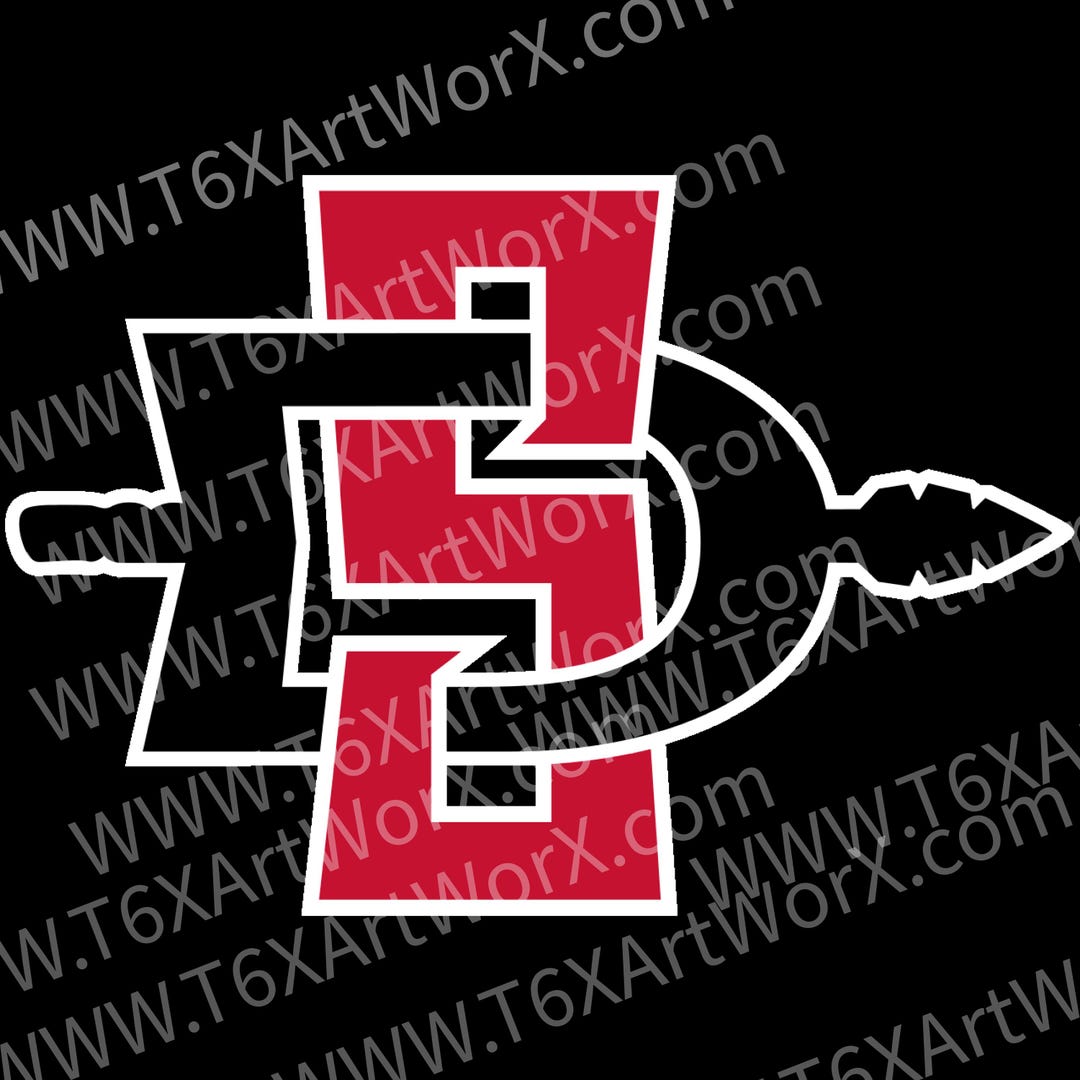 San Diego State Aztecs Inspired Logo PNG, Transparent Background, SDSU ...