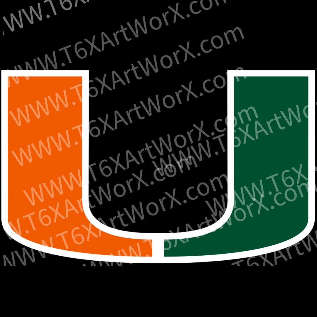 Miami Hurricanes Logo PNG, University of Miami Sports Team Logo ...