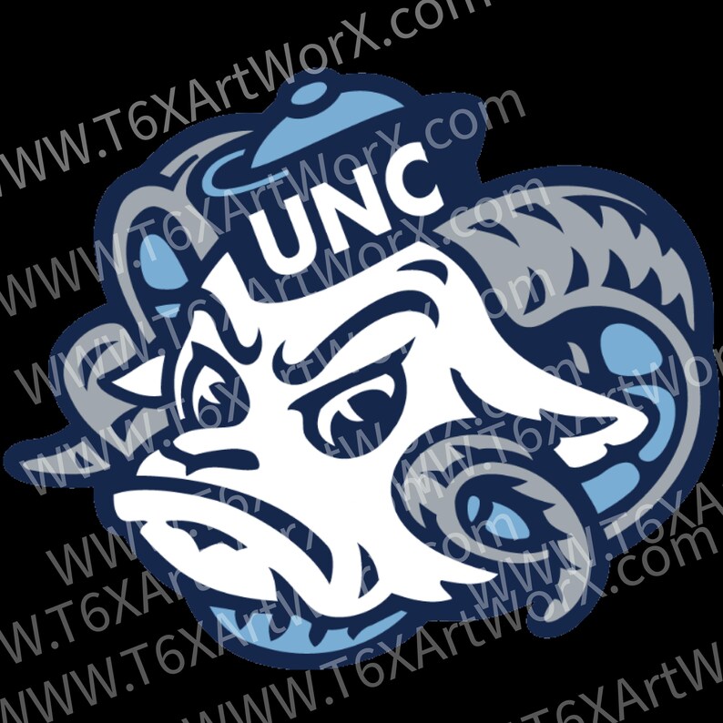 North Carolina Tar Heels Logo PNG, UNC Sports Team Logo, Tar Heels Digital Download for DIY ...