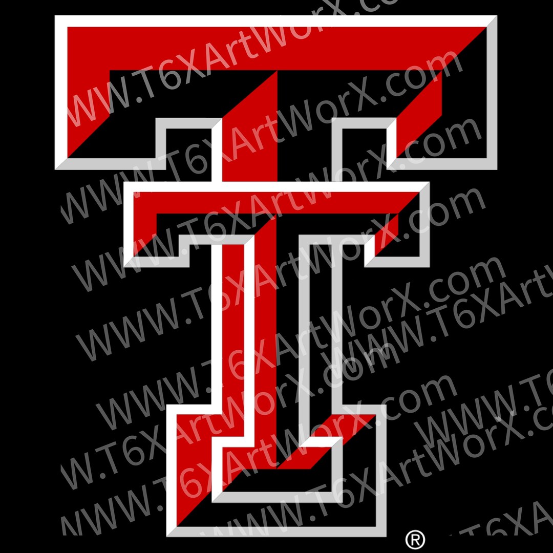 Texas Tech Red Raiders Inspired Logo PNG, Transparent Background, Texas ...