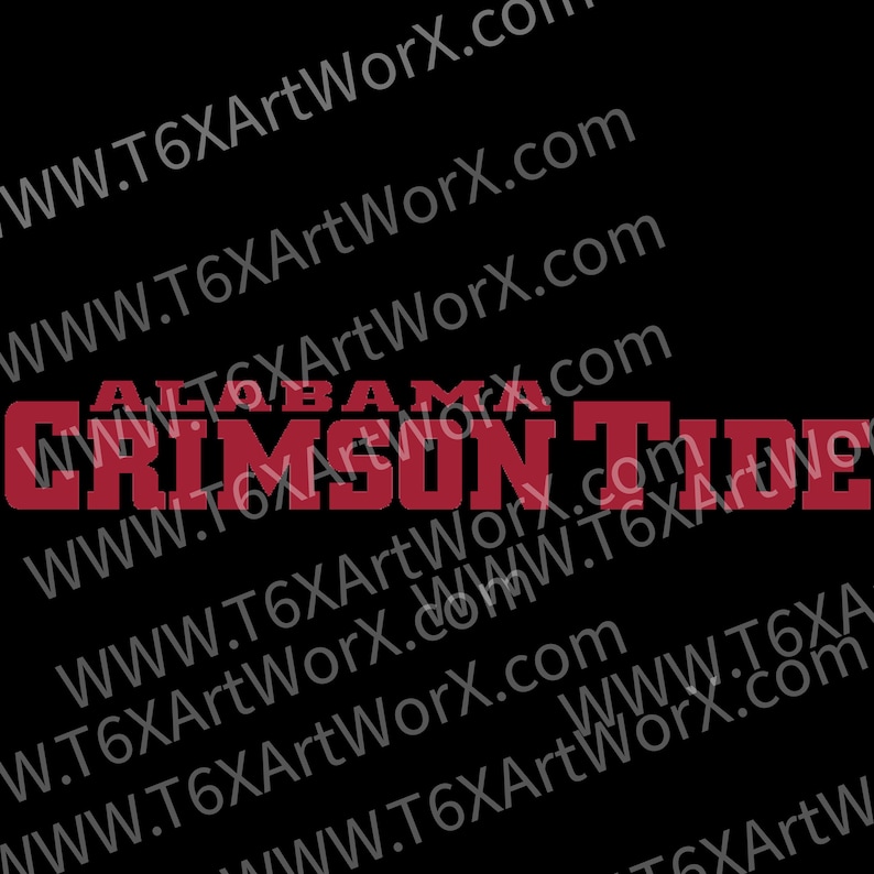 Alabama Crimson Tide Script Logo PNG, University of Alabama Sports Team ...