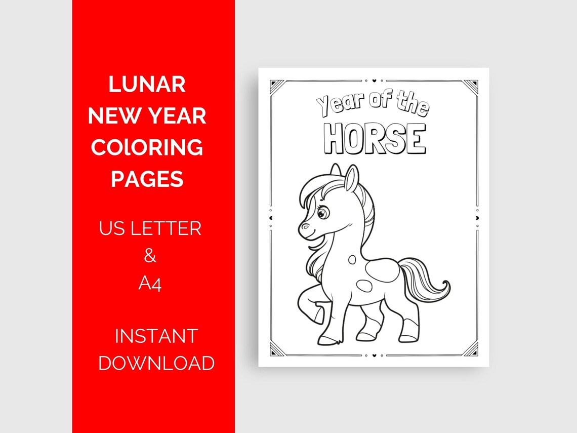 Lunar New Year Coloring Pages, Chinese New Year Coloring Pages, Chinese ...