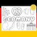 Germany Coloring Page | Instant Download | Germany Travel Activity - Etsy