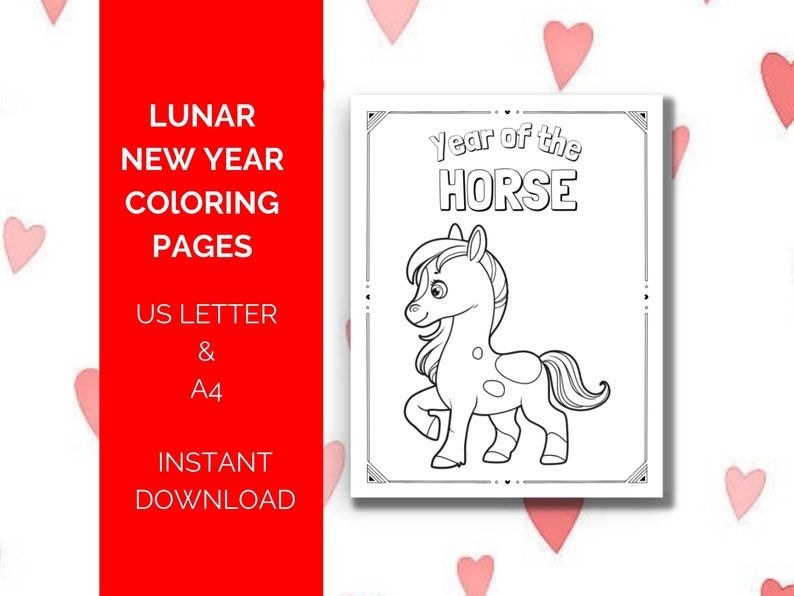 Lunar New Year Coloring Pages, Chinese New Year Coloring Pages, Chinese ...