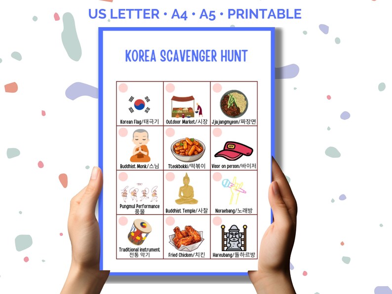 Korea & Seoul Scavenger Hunt – Printable Travel Activity (digital ...