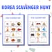 Korea Scavenger Hunt Printable Clues - Korea Vacation - Korea Kids ...