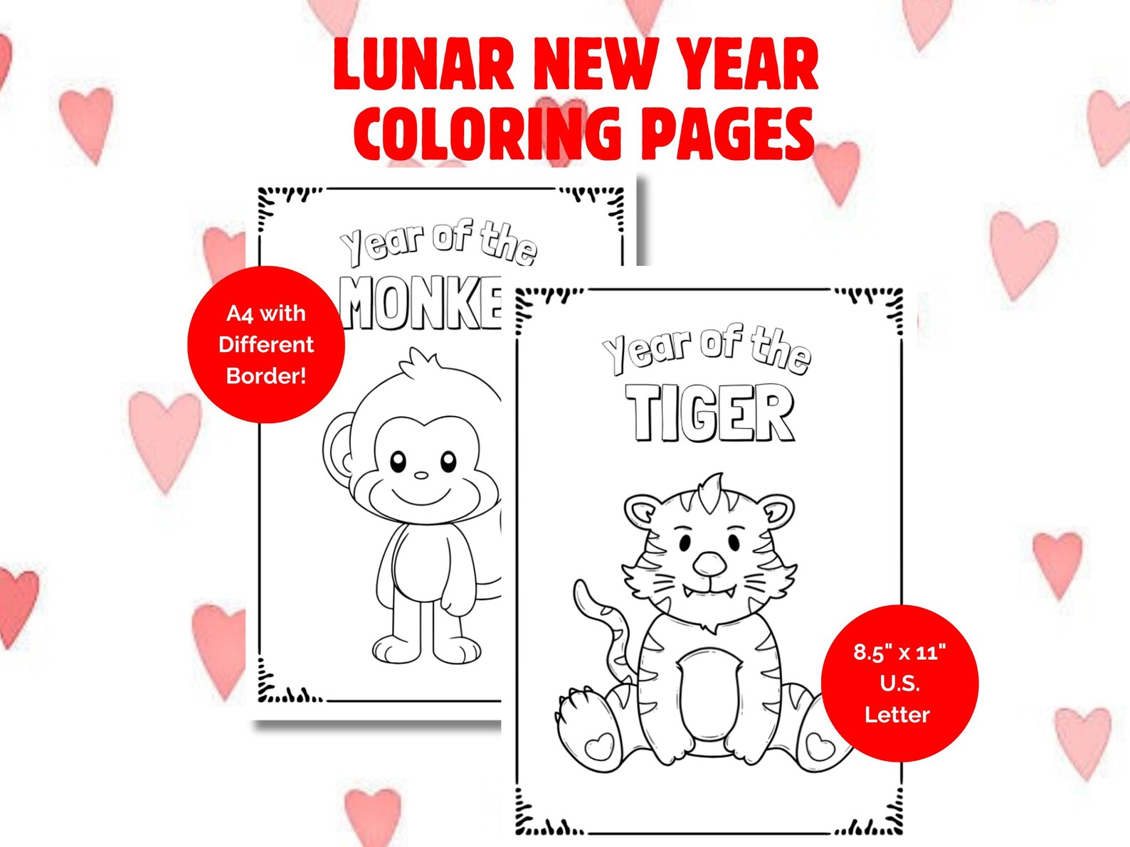 Lunar New Year Coloring Pages, Chinese New Year Coloring Pages, Chinese ...